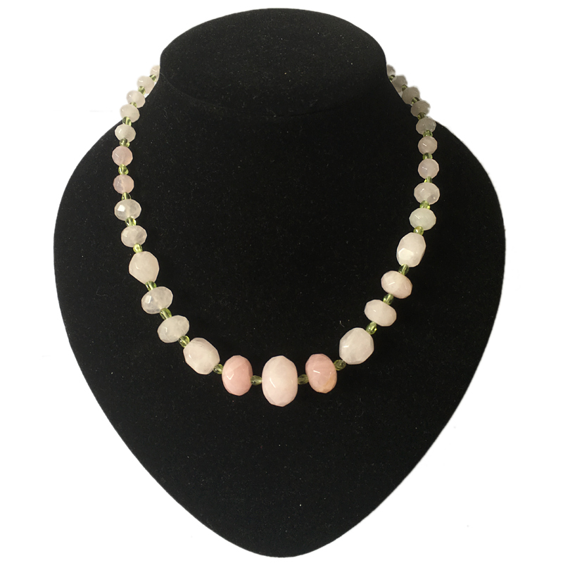 Faceted natural rose quartz stone necklace « Bling gems Co.,Ltd ... Faceted natural rose quartz stone necklace « Bling gems Co.,Ltd ...